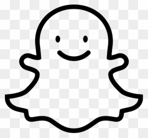 Snapchat Ghost Outline Transparent Png - Snapchat Logo White - Free ...