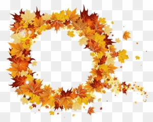Transparent Fall Round Vector Frame - Frame Autumn Png - Free ...