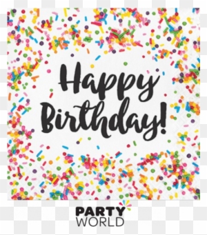 Happy Birthday Sprinkles - Free Transparent PNG Clipart Images Download