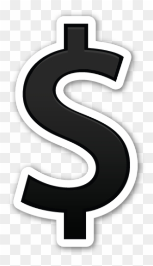 Heavy Dollar Sign - Dollar Sign Emoji Png - Free Transparent PNG ...