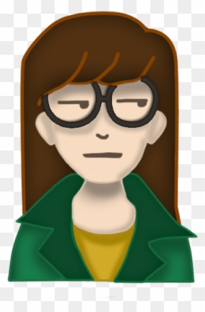 7 - Daria - Girl With Glasses Emoji - Free Transparent PNG Clipart ...