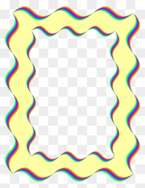 Orange Wavy Stitched Frame - Yellow And Black Frames - Free Transparent ...