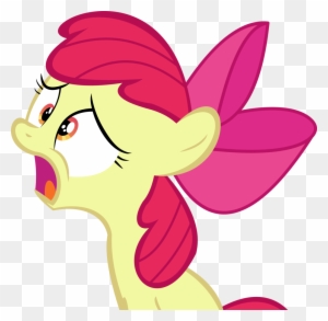 Apple Bloom Vector - Mlp Apple Bloom Shocked - Free Transparent PNG ...