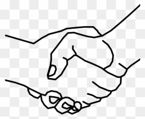 Hand Shake Drawing - Hand Shake Drawing - Free Transparent PNG Clipart ...