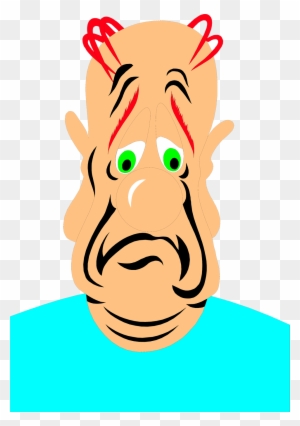 Cartoon Sadness Illustration - Cartoon Man Sad - Free Transparent PNG ...