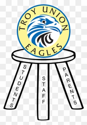 Troy Union Eagles Logo - Three Legged Stool Clip Art - Free Transparent ...