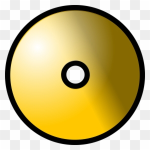 Dvd Cd Gold Media Storage Optical Computer Data - Cd Clipart - Free ...