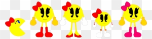 Banana Clipart Pacman - Ms Pacman X Pac N Roll - Free Transparent PNG ...