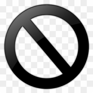 No Symbol Icon - Signo De Prohibido Render - Free Transparent PNG ...