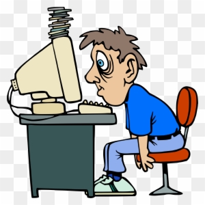 Big Image - Eyes Glued To The Screen - Free Transparent PNG Clipart ...