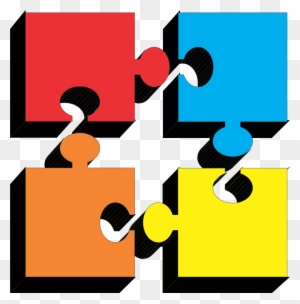 Puzzle Piece Clip Art Free - 4 Pieces Of Puzzle - Free Transparent PNG ...