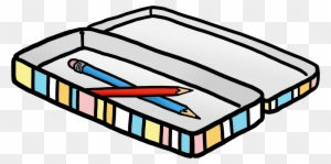 Vector Illustration Of Student's School Pencil Case - Pencil Case ...