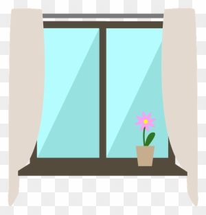 Window Inside Interior Building Glass Window Sill - Illustration - Free ...