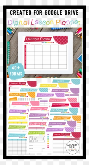The Digital Teacher Planner Is A Google Drive Teacher - School - Free ...
