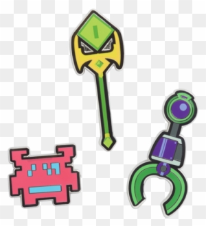 Arcade Villain Weapon Pin Pack - Villain - Free Transparent PNG Clipart ...