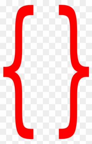 Red Curly Bracket - Free Transparent PNG Clipart Images Download