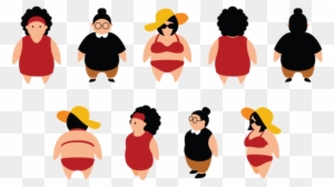 Plus Size Girls Cartoon - Plus Size Cartoon - Free Transparent PNG ...