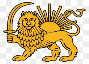 Lion And Sun Emblem Of Iran - Iran Lion Vector - Free Transparent PNG ...