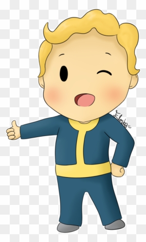 Chibi Vault Boy By Eloska - Fallout Chibi Png - Free Transparent PNG ...