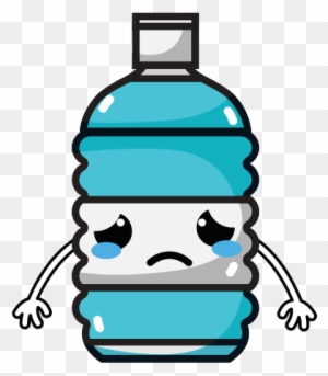 Sad And Tender Bottle Water Kawaii - Sad Plastic Water Bottle - Free ...