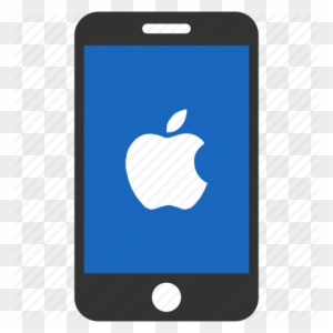 Black Apple Iphone Icon, Png Clipart Image - Mobile Phone Icon Apple ...