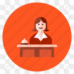 Office Receptionist Icon - Receptionist - Free Transparent PNG Clipart ...