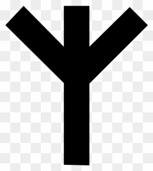 File - Algiz - Svg - Algiz Runes - Free Transparent PNG Clipart Images ...