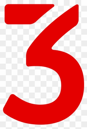 Number - Red Number 3 Png - Full Size PNG Clipart Images Download