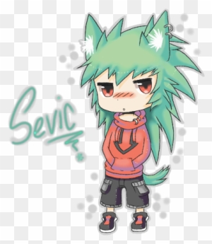 Gray Wolf Chibi Drawing Anime Clip Art - Chibi Flying Wolf - Free ...