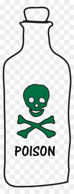 Drawing Of Bottle Labeled Poison - Career In Piracy Rectangle Sticker ...