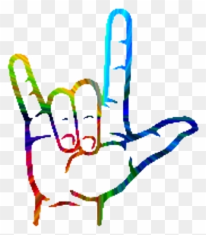 Deaf Sign - Asl I Love You - Free Transparent PNG Clipart Images Download