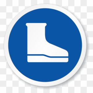 Safety Shoes Sign Vector