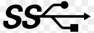 Usb Superspeed Trident Logo - Usb 2 Logo - Free Transparent PNG Clipart ...