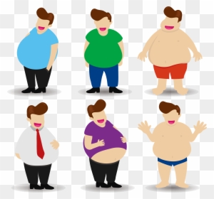 Cartoon Adipose Tissue Clip Art - Clip Art Of Fat Man - Free ...