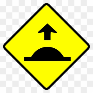 Caution-speed Hump - Speed Breaker Sign Board - Free Transparent PNG ...