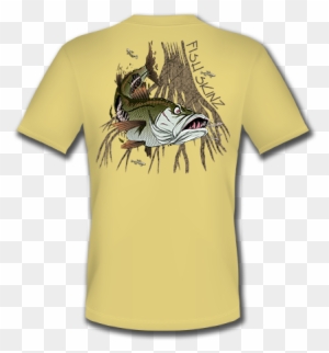 Skeleton Snook - Performance Fishing T Shirts - Free Transparent PNG ...