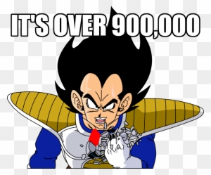 It's Over Nine Thousand - Free Transparent PNG Clipart Images Download