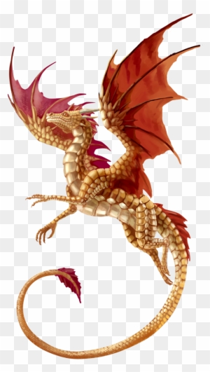 Flying Golden Dragon By Benu-h On Deviantart - Dragon Transparent ...