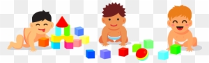 Toy Block Designer Cartoon Child - Cartoon Baby Playing With Blocks ...