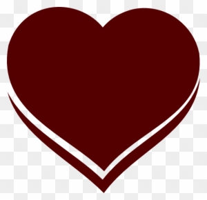 Heart Clipart Maroon - Free Transparent PNG Clipart Images Download