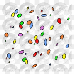 Confetti Picture - Circle - Free Transparent PNG Clipart Images Download
