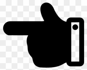 Finger Pointing Left Of Filled Hand Gesture Vector - Dedo Indice ...