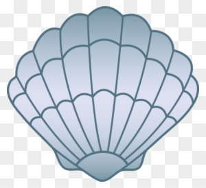 Teal Seashell Clipart
