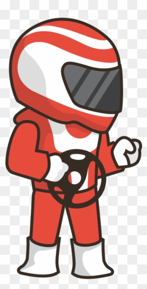 Cartoon Race Car Driver - Clipart Race Car Driver - Free Transparent ...