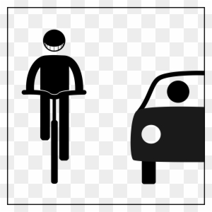 Biker Smiling At Car Driver - No Labels - Free Transparent PNG Clipart ...