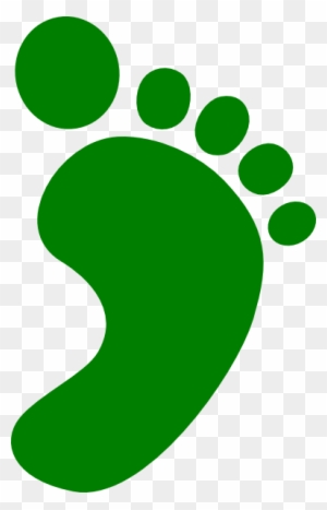 Green Left Foot Clip Art - Green Foot Clip Art - Free Transparent PNG ...