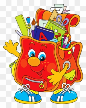 Back To School Poster With School Supplies - School Supplies Clipart ...