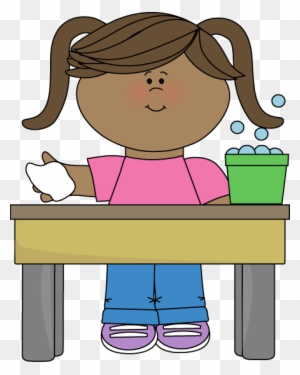 Classroom Table Washer Clip Art - Cartoon Of Pencils In Table - Free ...