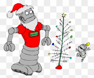 Christmas, Robot, Cute, Santa - Robotics - Free Transparent PNG Clipart ...