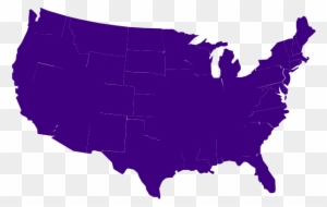 Purple Usa Map Clip Art At Clker Com Vector Clip Art - Parties And ...